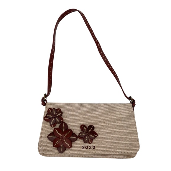XOXO | Bags | Vintage Xoxo Y2k Mini Bag Purse Cotton Jute Fabric Flower ...